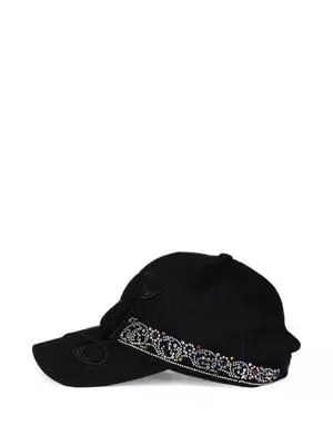 BOSSUP Rhinestone-embellished Embroidered Baseball Cap