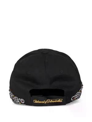 BOSSUP Rhinestone-embellished Embroidered Baseball Cap