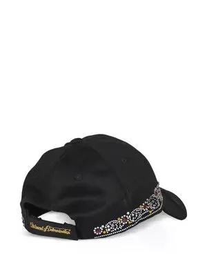 BOSSUP Rhinestone-embellished Embroidered Baseball Cap