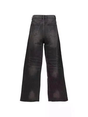 BOSSUP Swarovski Crystal-embellished Baggy Jeans