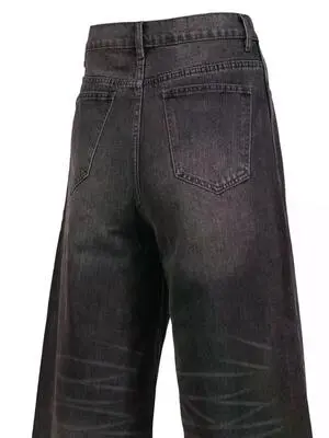 BOSSUP Swarovski Crystal-embellished Baggy Jeans