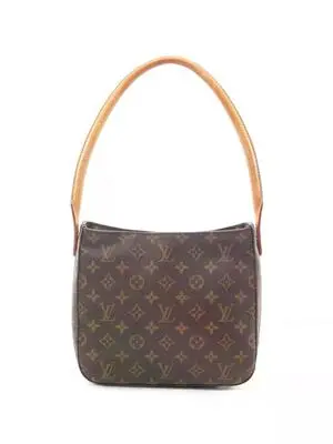 LOUIS VUITTON 2001 Mm Looping Monogram Shoulder Bag - Brown
