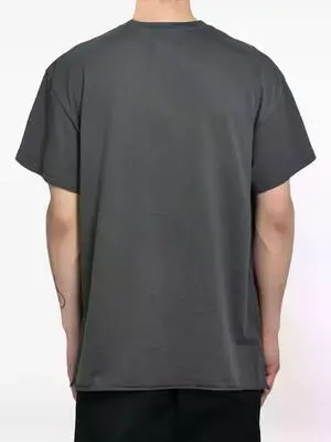 CEDARWOOD Slogan-print Cropped T-shirt