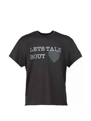 CEDARWOOD Slogan-print Cropped T-shirt - Grey
