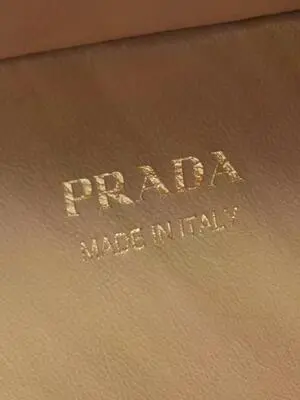 Prada Leather Shoulder Bag - Neutrals