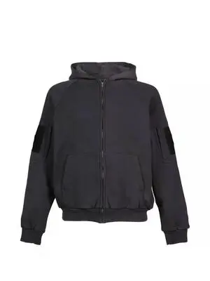 DIARY 1999 Faded-effect Logo-print Hoodie - Grey