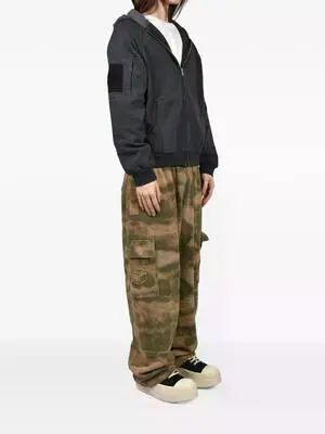 DIARY 1999 Faded-effect Logo-print Hoodie