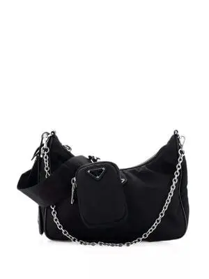 Prada Re-edition 2005 Tessuto Small Crossbody Bag - Black