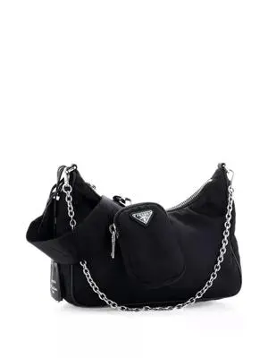Prada Re-edition 2005 Tessuto Small Crossbody Bag - Black
