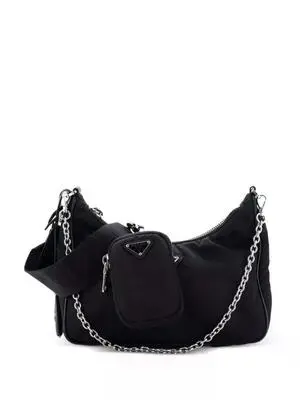 Prada Re-edition 2005 Tessuto Small Crossbody Bag - Black