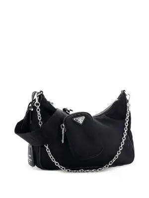 Prada Re-edition 2005 Tessuto Small Crossbody Bag - Black