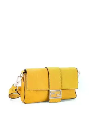 Fendi Selleria Baguette Convertible Leather Medium Belt Bag