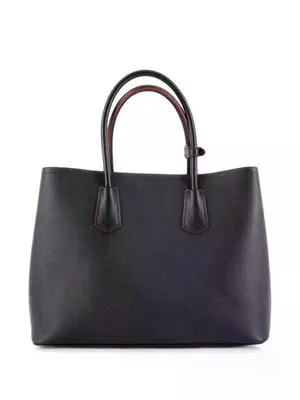 Prada Cuir Double Saffiano Leather Medium Tote Bag - Black