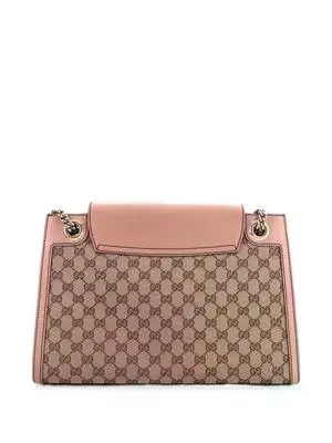 Gucci Emily Chain Flap Gg Canvas And Leather Large Shoulder Bag