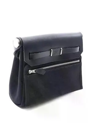 Hermès Mini Herbag Zip Shoulder Bag - Black