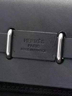 Hermès Mini Herbag Zip Shoulder Bag - Black