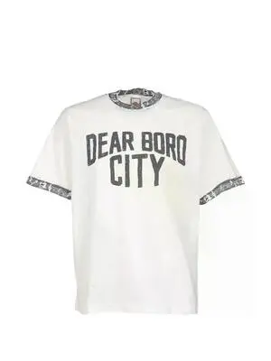 DEAR BORO Logo-print T-shirt - White