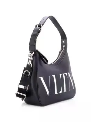 Valentino Garavani Vltn Printed Leather Small Hobo Bag