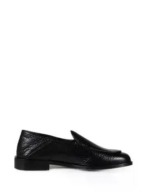 JACQUES SOLOVIÈRE PARIS Chris Collapsible-heel Leather Loafers - Black