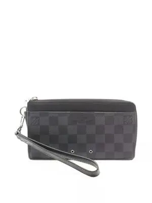 LOUIS VUITTON 2020 Zippy Dragonne Damier Graphite Wallet - Grey