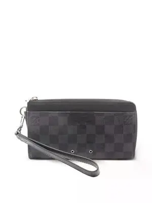 LOUIS VUITTON 2020 Zippy Dragonne Damier Graphite Wallet - Grey
