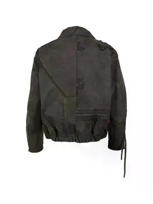 UNDER THE SIGN Patchwork Waxed Cotton Jacket - Grey