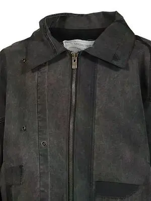 UNDER THE SIGN Patchwork Waxed Cotton Jacket