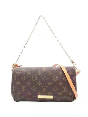 LOUIS VUITTON 2012 Mm Favorite Monogram Shoulder Bag - Brown