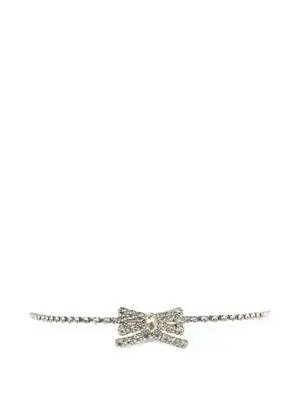 YELLOWSWALLOW Crystal-embellished Bow Hair Band