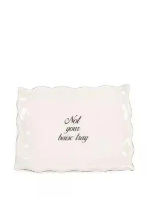 YESCERAMIC Not Your Basic Tray Square Tray - Neutrals