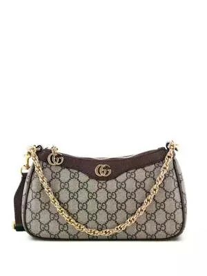 Gucci Ophidia Charm Gg Coated Canvas Cross Body Bag - Brown