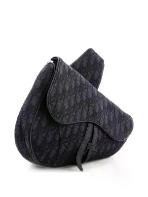 Dior Saddle Oblique Canvas Cross Body Bag
