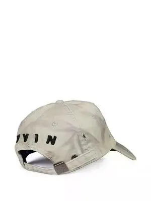 VAIN 3 Distressed Logo-embroidered Cap
