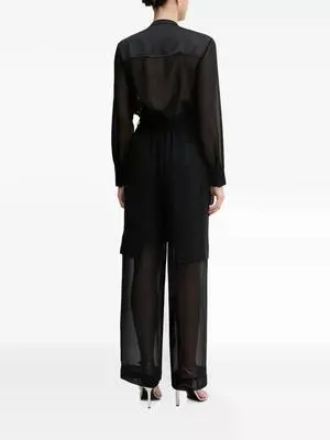 Sisley Sheer-panel Cargo Jumpsuit