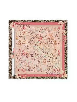Guess Bianca Floral-print Scarf - Neutrals