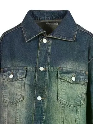 VIVAMUS Lace-embellished Denim Jacket