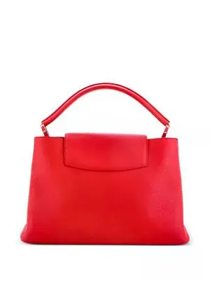 LOUIS VUITTON Capucines Leather Mm Satchel - Red