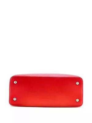 LOUIS VUITTON Capucines Leather Mm Satchel - Red