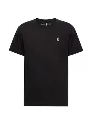 Psycho Bunny Logo-patch Crew-neck T-shirt - Black