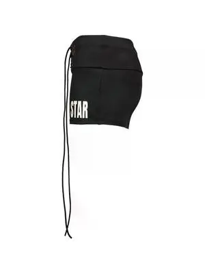 ANOMALIES DEPARTMENT Lace-up Logo-print Shorts