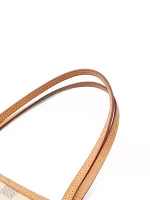 LOUIS VUITTON Mm Neverfull Damier Azur Tote Bag - White