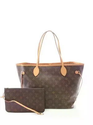 LOUIS VUITTON Monogram Canvas Neverfull Tote Bag - Brown
