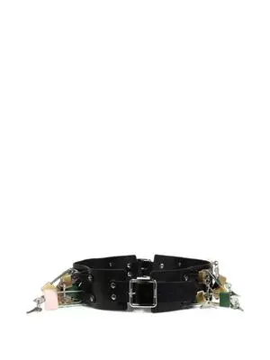 MARKING DISTANCE Pont Des Arts Padlock Leather Belt