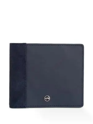 Paul & Shark Suede-panelled Bifold Wallet