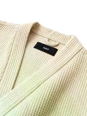 HAY Waffle-knit Colour-block Bathrobe