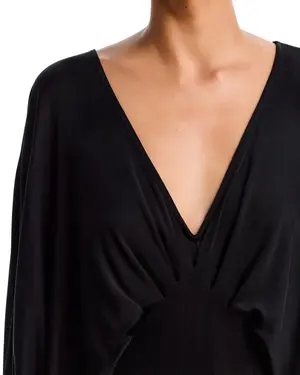 AYA MUSE Alta Plunging V-neck Mini Dress