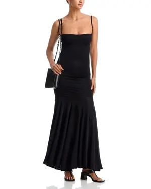 AYA MUSE Zory Mermaid Hem Stretch Jersey Maxi Dress