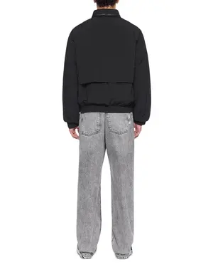 Off-White Reflective Diagonal Graphic Logo Windbreaker Jacket