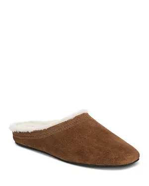 Veronica Beard Narcisa Shearling Mule Flats