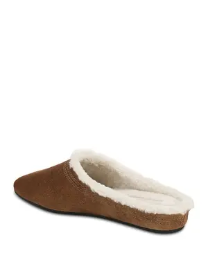 Veronica Beard Narcisa Shearling Mule Flats